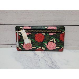 kate spade | Bags | Kate Spade Morgan Rose Garden Slim Bifold Wallet ...